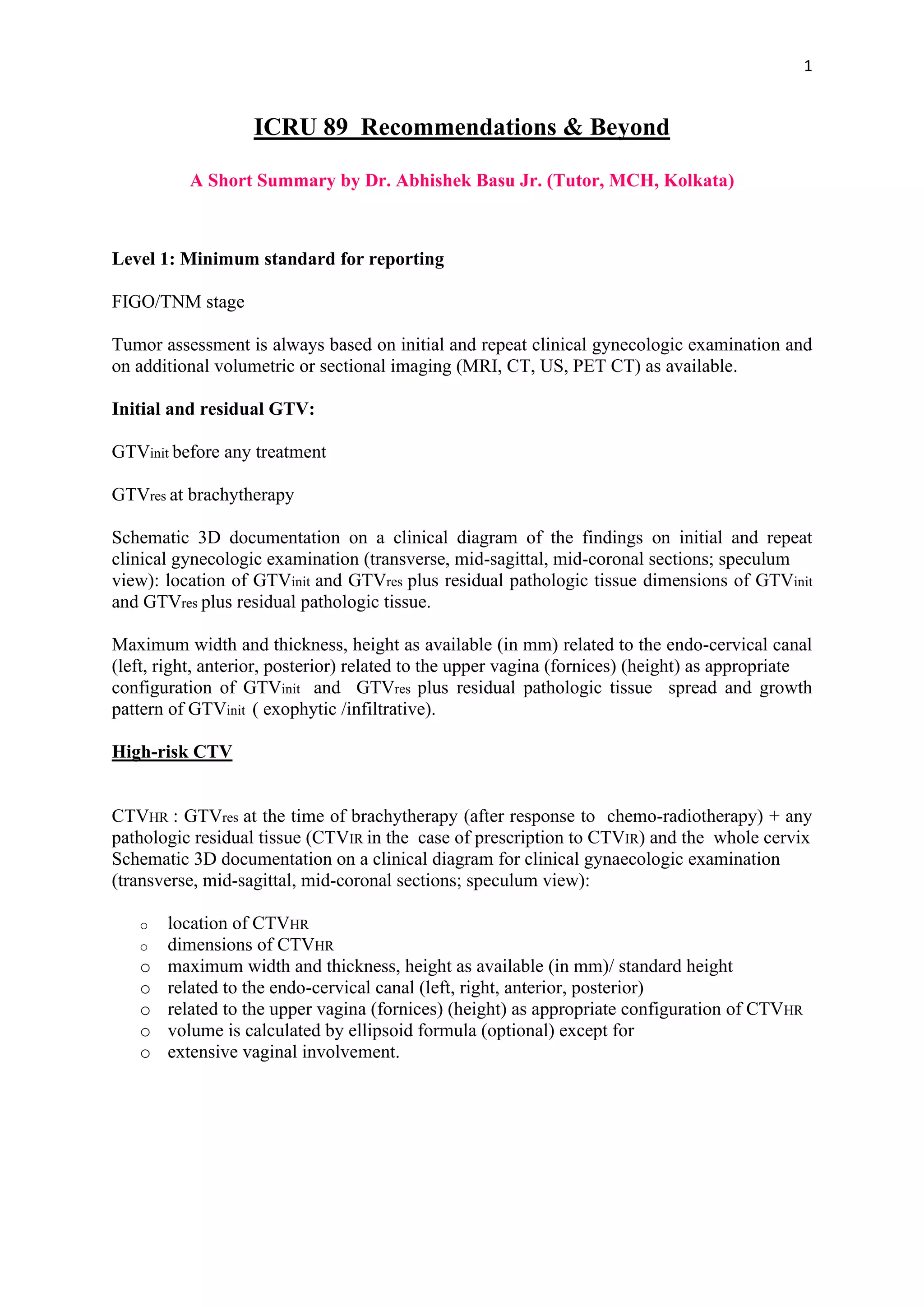 ICRU 89 summary & beyond converted | PDF