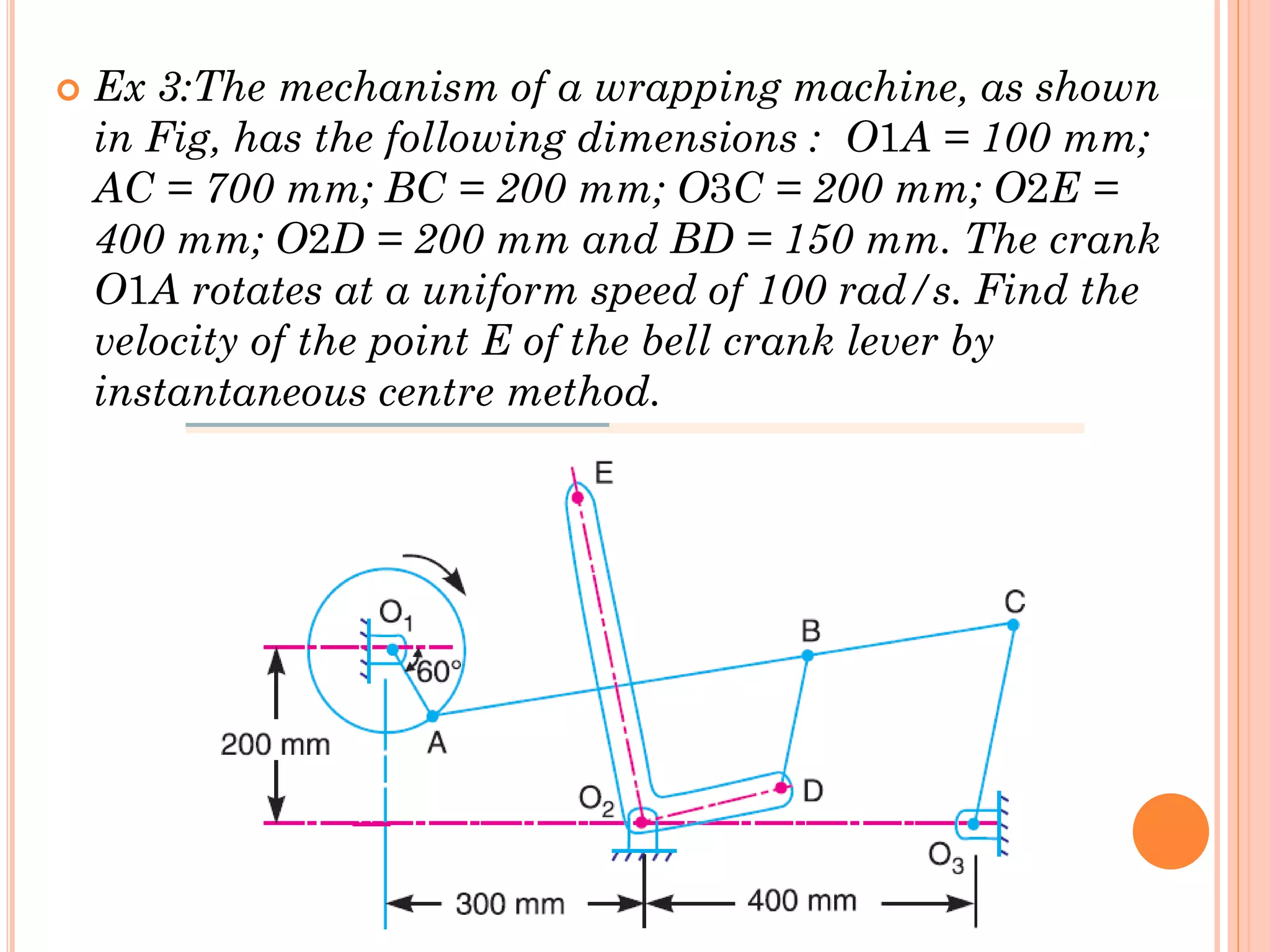 ICR Velocity Analysis Graphical Method, Theory of Machine | PDF