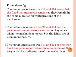 ICR Velocity Analysis Graphical Method, Theory of Machine | PDF