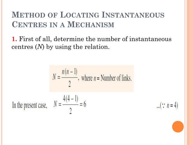 ICR Velocity Analysis Graphical Method, Theory of Machine | PDF