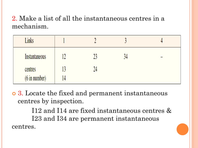 ICR Velocity Analysis Graphical Method, Theory of Machine | PDF