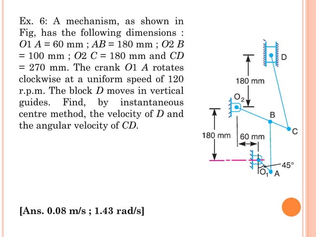 ICR Velocity Analysis Graphical Method, Theory of Machine | PDF