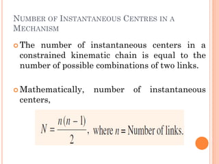 ICR Velocity Analysis Graphical Method, Theory of Machine | PDF