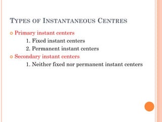 ICR Velocity Analysis Graphical Method, Theory of Machine | PDF