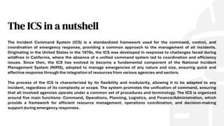 ICS (incident command system) ina a nutshell | PDF