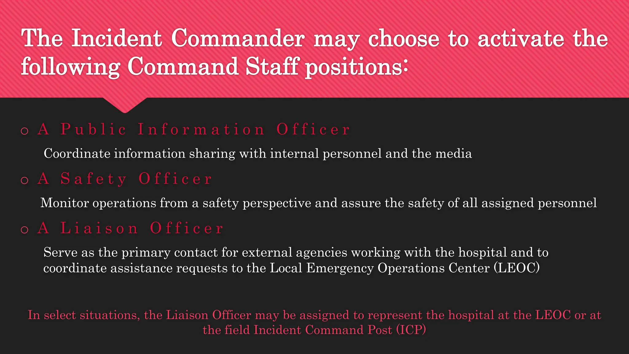 INCIDENT COMMAND SYSTEM POWERPOINT PRESENTATION | PPT