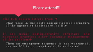 INCIDENT COMMAND SYSTEM POWERPOINT PRESENTATION | PPT