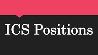 INCIDENT COMMAND SYSTEM POWERPOINT PRESENTATION | PPT