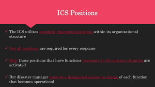 INCIDENT COMMAND SYSTEM POWERPOINT PRESENTATION | PPT