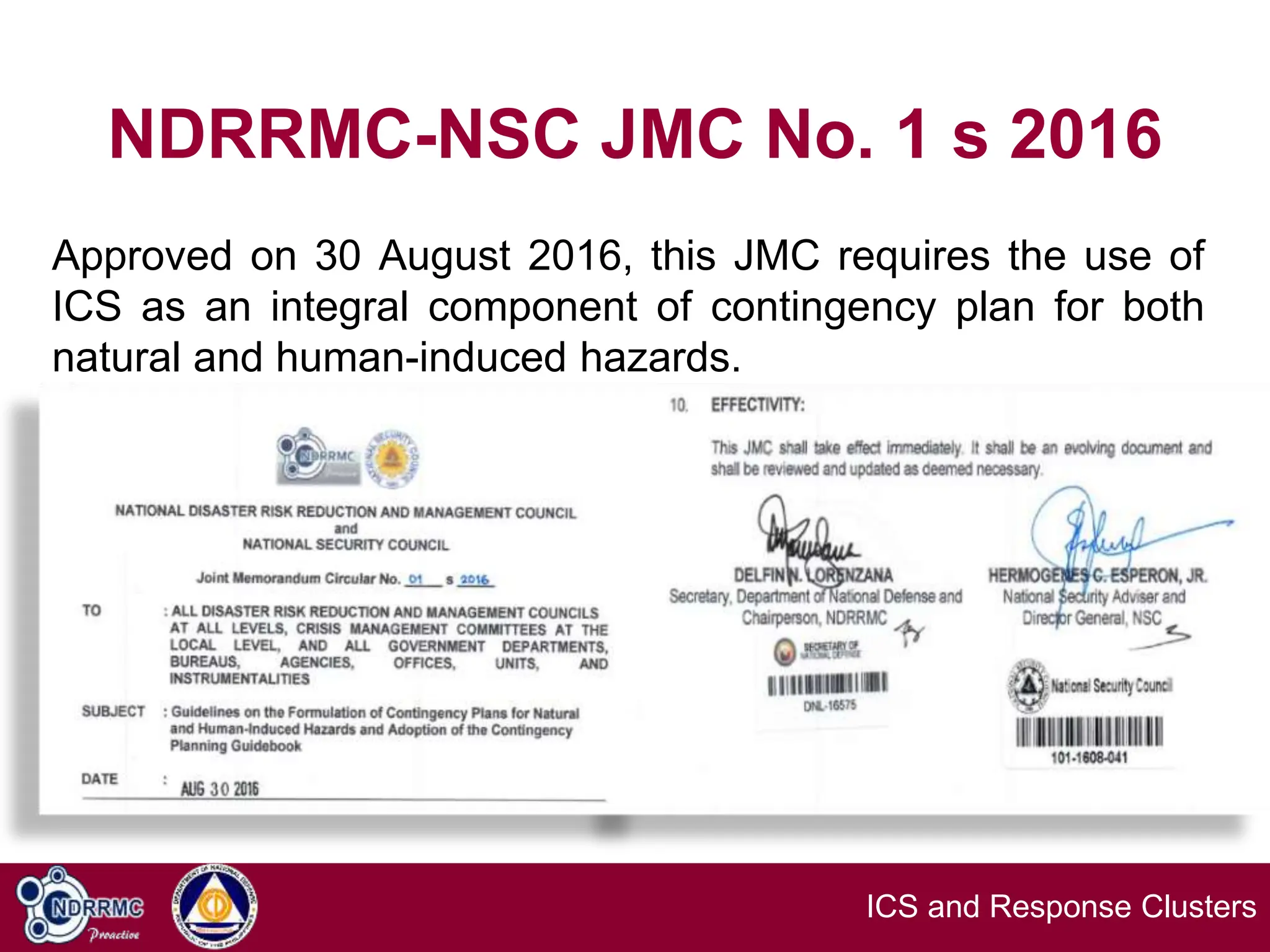 ICS-AND-RESPONSE-CLUSTERSICS-AND-RESPONSE-CLUSTERS.pptx.pptx