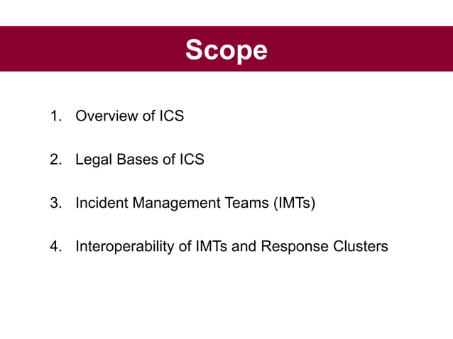 ICS-AND-RESPONSE-CLUSTERSICS-AND-RESPONSE-CLUSTERS.pptx.pptx | Civil ...