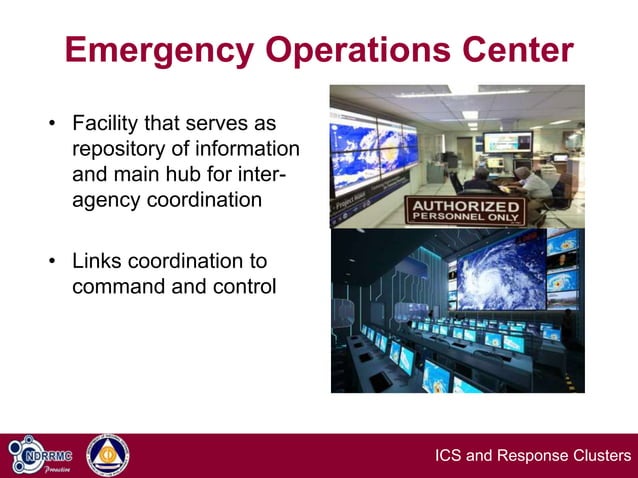 ICS-AND-RESPONSE-CLUSTERSICS-AND-RESPONSE-CLUSTERS.pptx.pptx | Civil ...