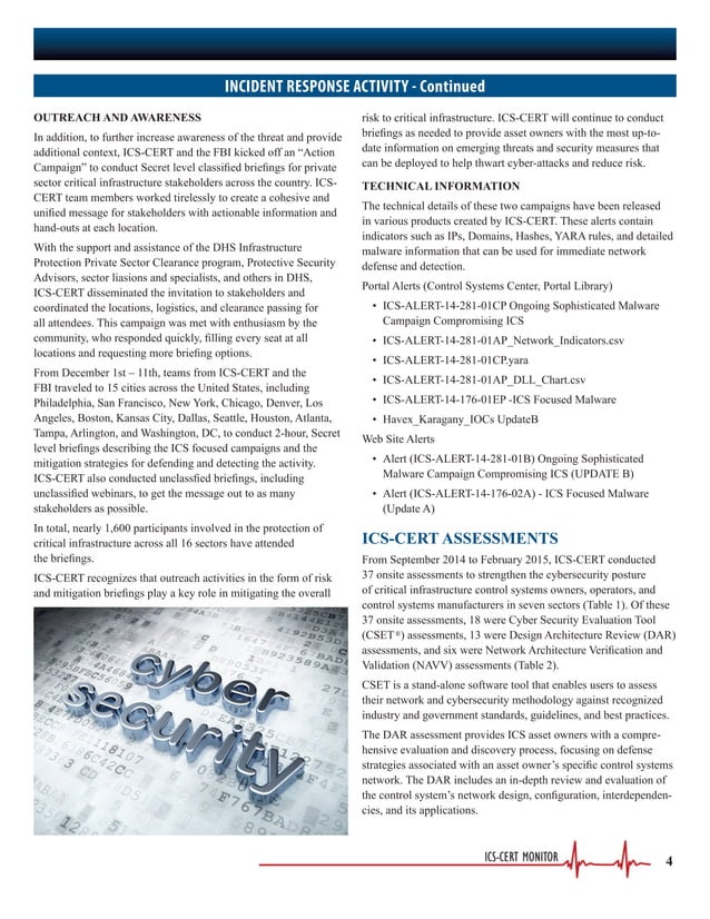 ICS CERT- Incidence Reports | PDF | Information and Network Security ...