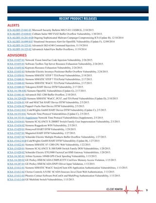 ICS CERT- Incidence Reports | PDF | Information and Network Security ...