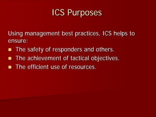 Basic Incident Command System for College DRRM Subject | PDF