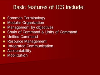 Basic Incident Command System for College DRRM Subject | PDF