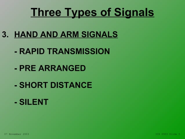Ics0903 hand-and-arm-signals | PPT