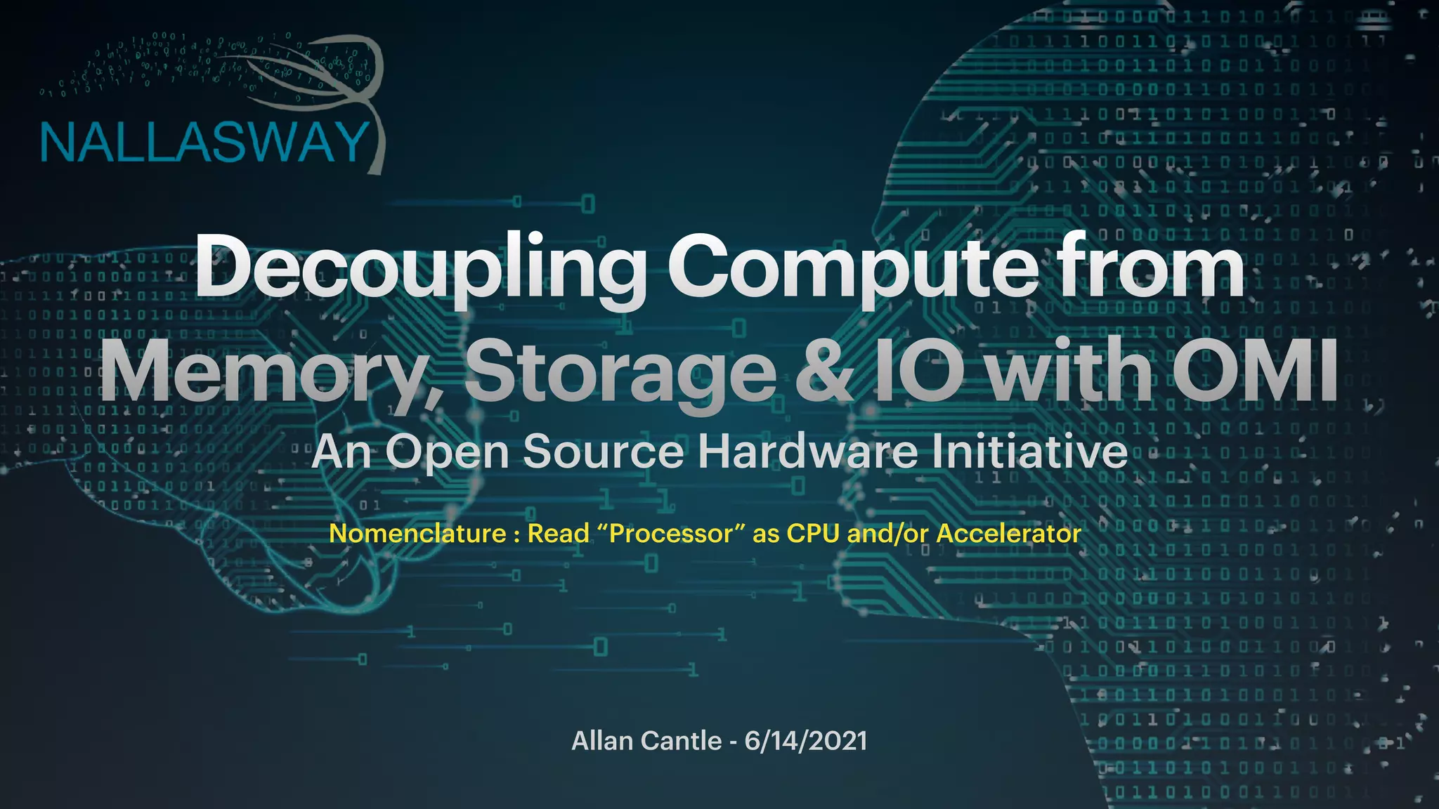 Decoupling Compute From Memory Storage And Io With Omi Ppt