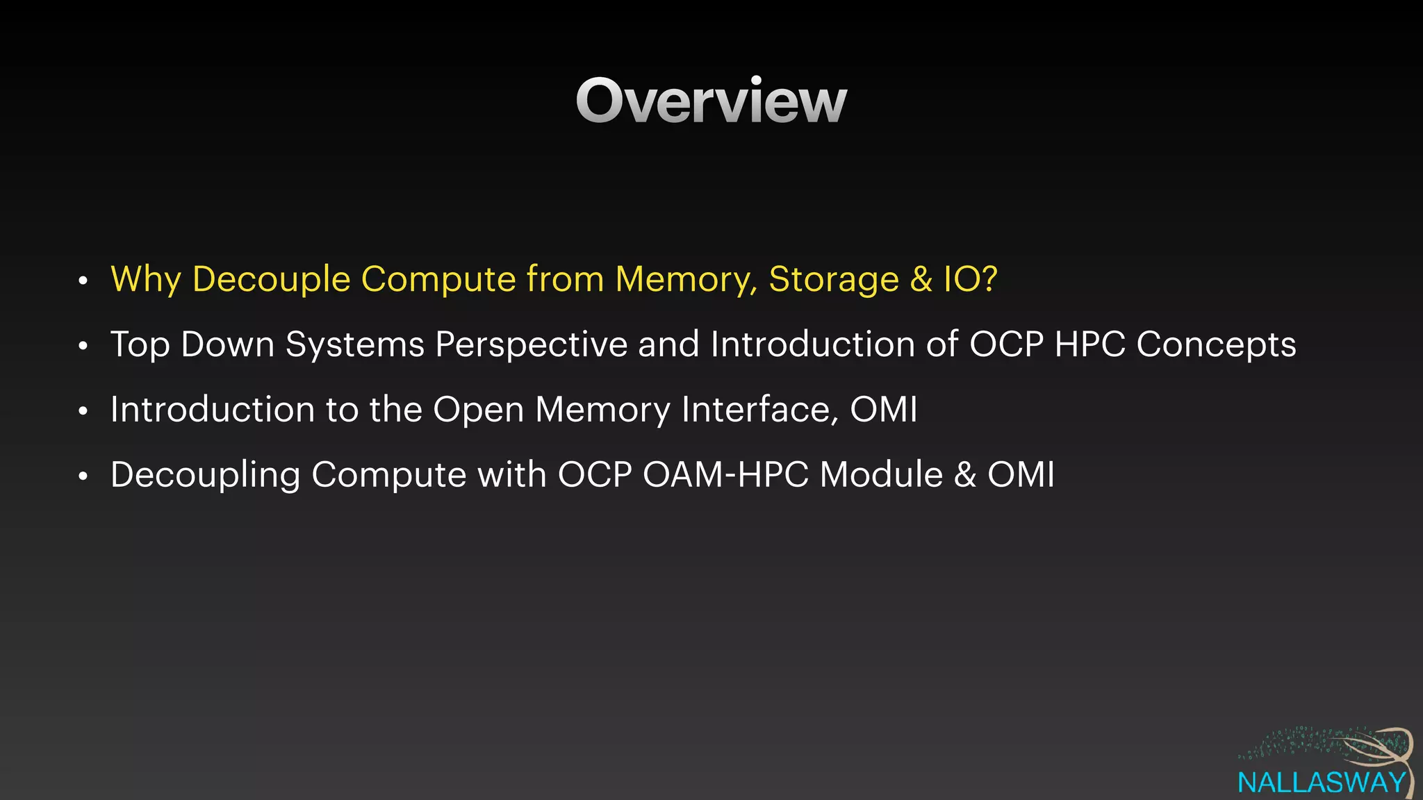 Decoupling Compute From Memory Storage And Io With Omi Ppt