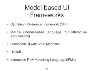 ICS2208 Lecture3 2023-2024 - Model Based User Interfaces | PDF