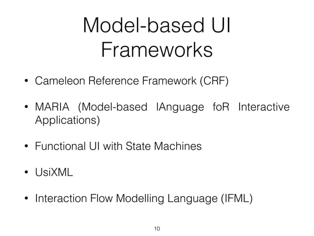 ICS2208 Lecture3 2023-2024 - Model Based User Interfaces | PPT