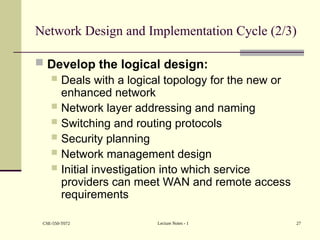 Year 2 Network design and set-up for computer Science student | PPT
