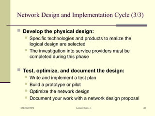 Year 2 Network design and set-up for computer Science student | PPT