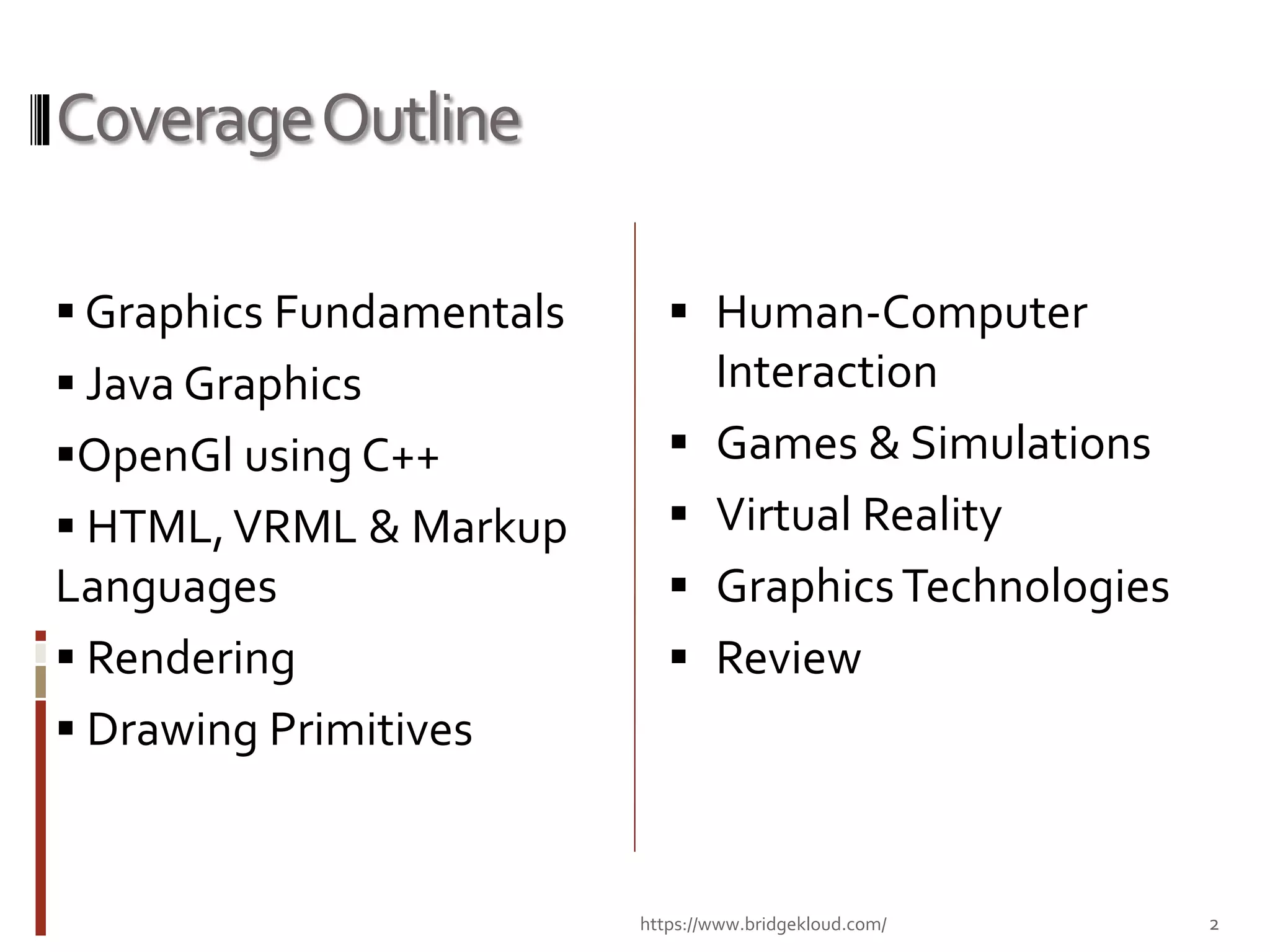 Ics2311 l00 overview of computer graphics | PPT