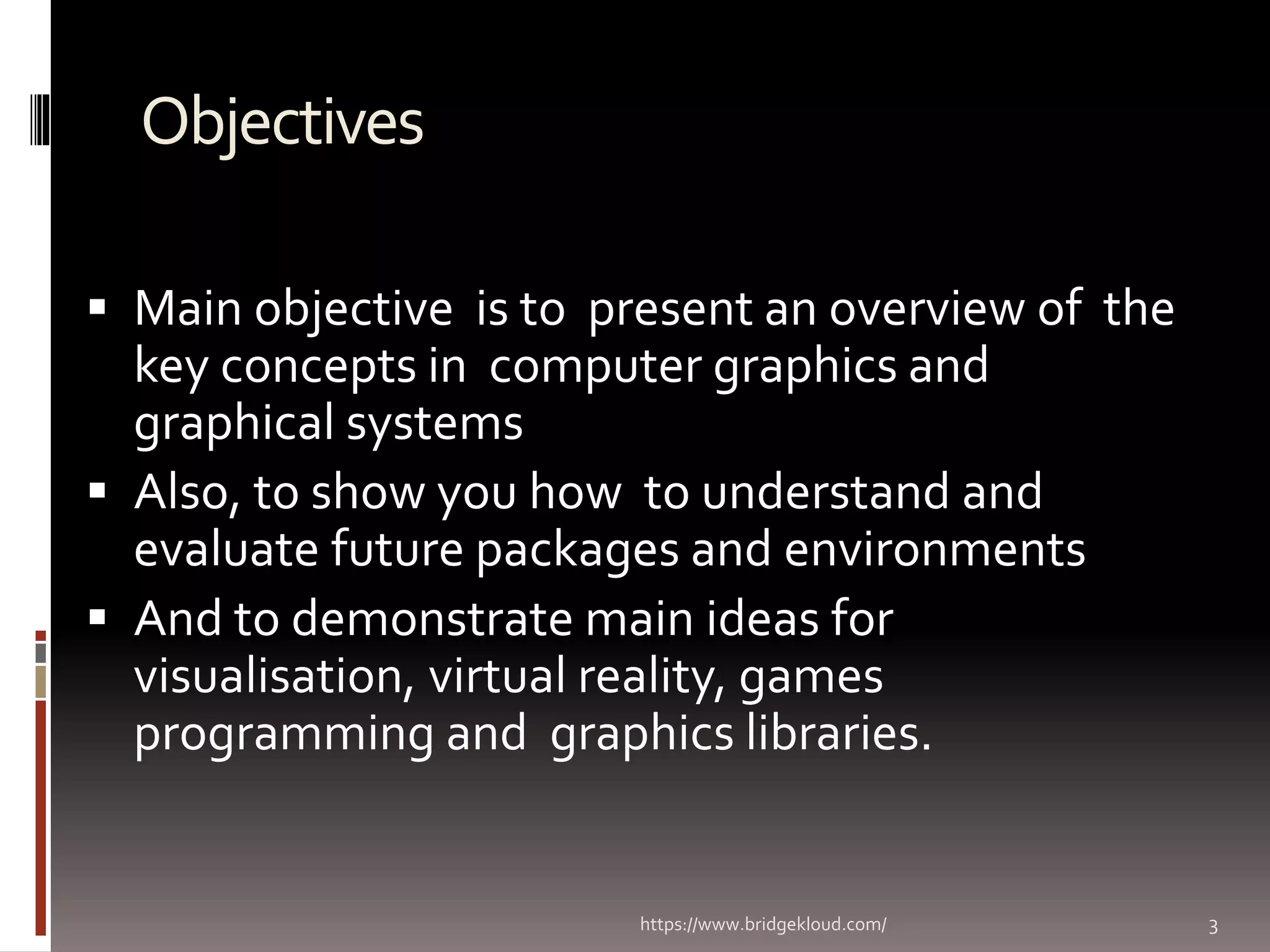 Ics2311 l00 overview of computer graphics | PPT