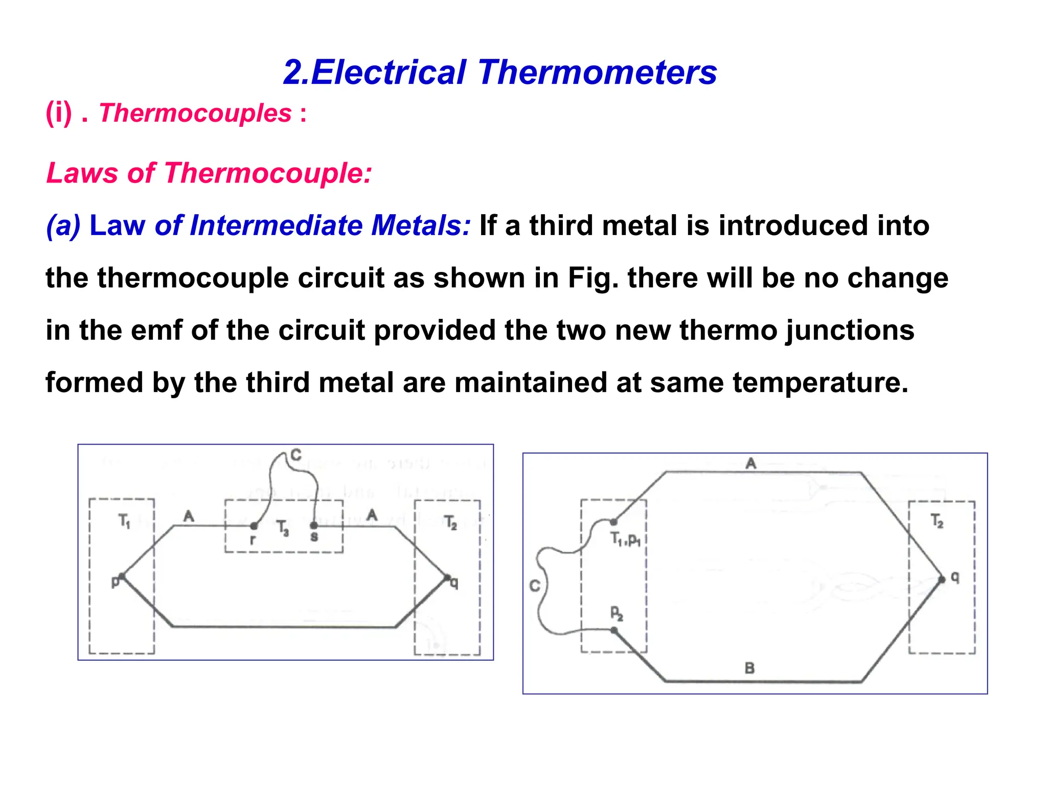 Temperature measurement, thermocouples, Resistance Temperature detecters, Pyrometers | PPT ...