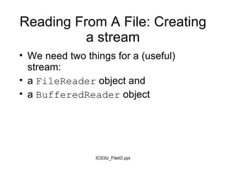 Java File I/O | PPT