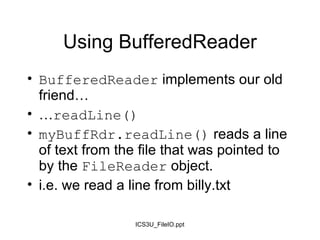 Java File I/O | PPT