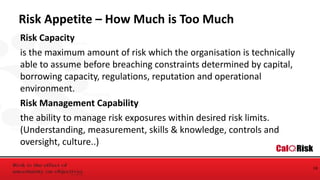 Risk Management and the Company Secretary | PPTX