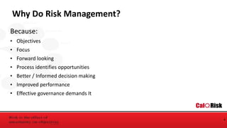 Risk Management and the Company Secretary | PPTX