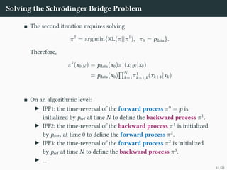 Diffusion Schrödinger bridges for score-based generative modeling | PPT