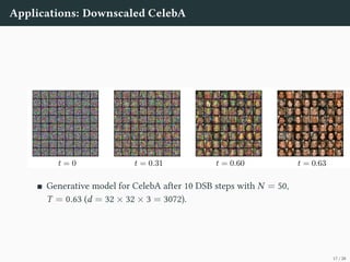 Diffusion Schrödinger bridges for score-based generative modeling | PPT