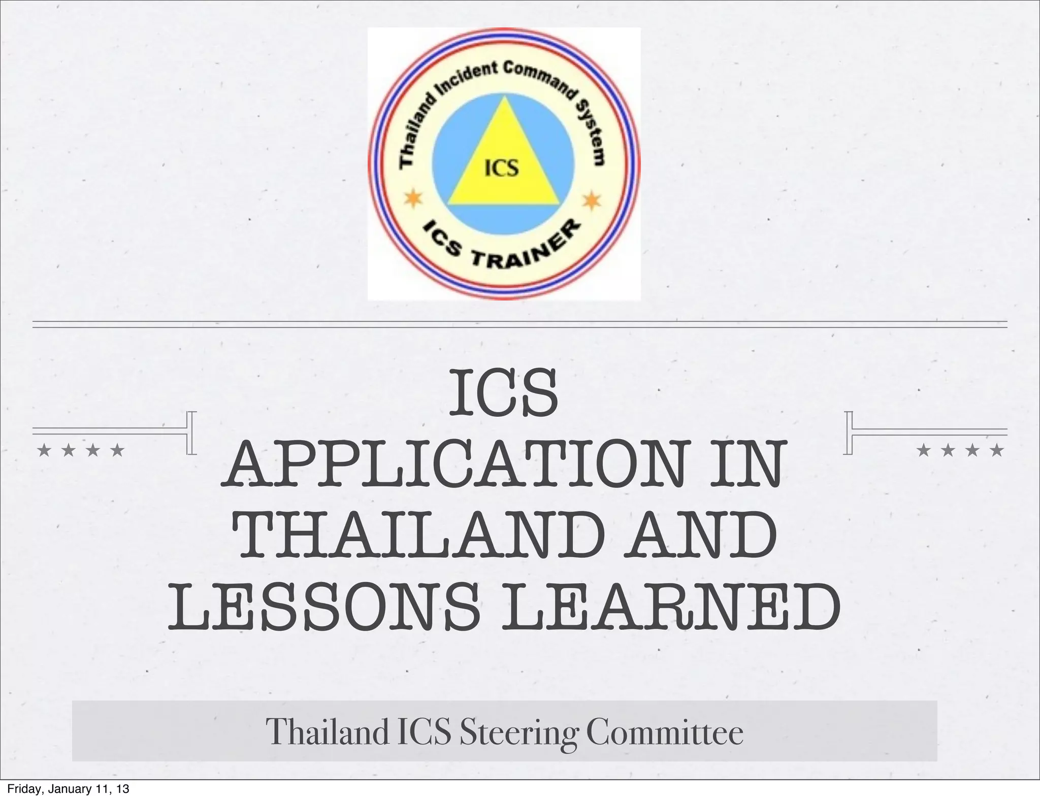 Ic sapplication thailand | PPT