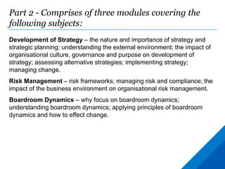 ICSA qualifying programme update 2019 | PPTX