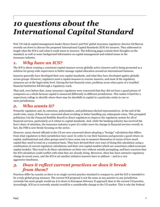 International Capital Standard (ICS) Background | PDF