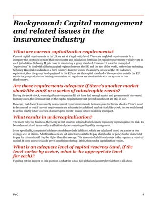 International Capital Standard (ICS) Background | PDF