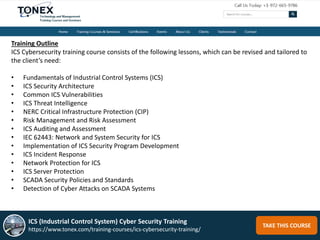 ICS (Industrial Control System) Cybersecurity Training | PPT