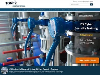 ICS (Industrial Control System) Cybersecurity Training | PPT