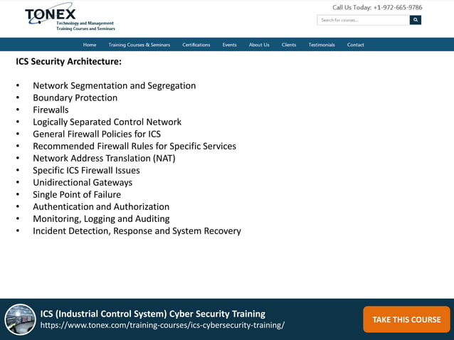 ICS (Industrial Control System) Cybersecurity Training | PPT