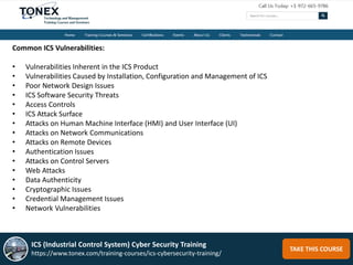 ICS (Industrial Control System) Cybersecurity Training | PPT