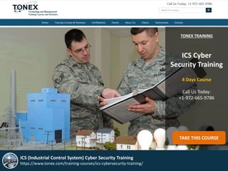 ICS (Industrial Control System) Cybersecurity Training | PPT