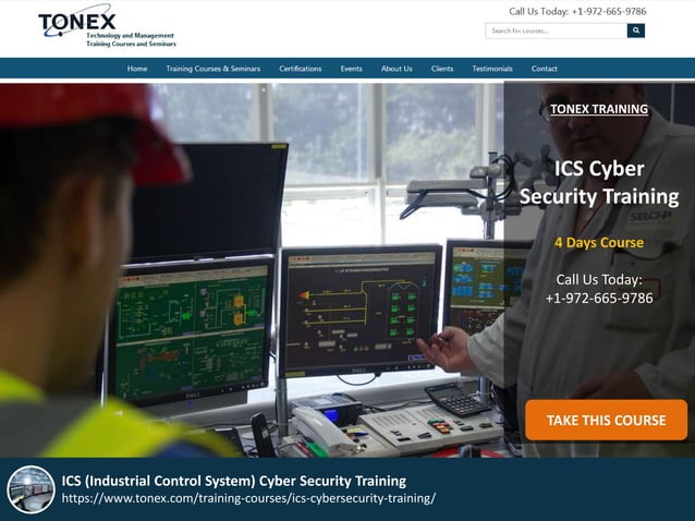 ICS (Industrial Control System) Cybersecurity Training | PPT