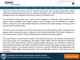 ICS (Industrial Control System) Cybersecurity Training | PPT