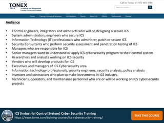 ICS (Industrial Control System) Cybersecurity Training | PPT