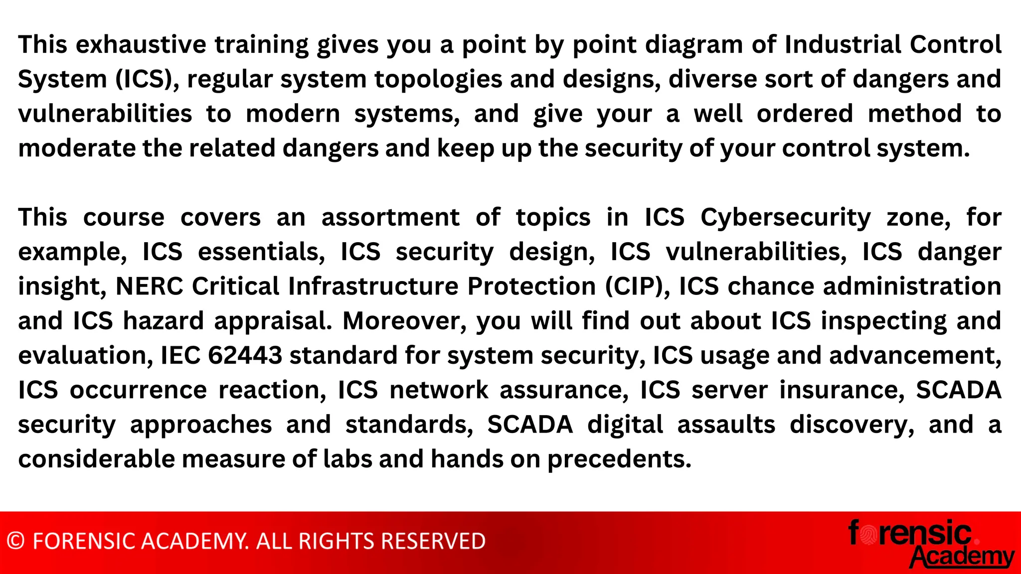 ICS (Industrial Control System) Cybersecurity Training | PDF