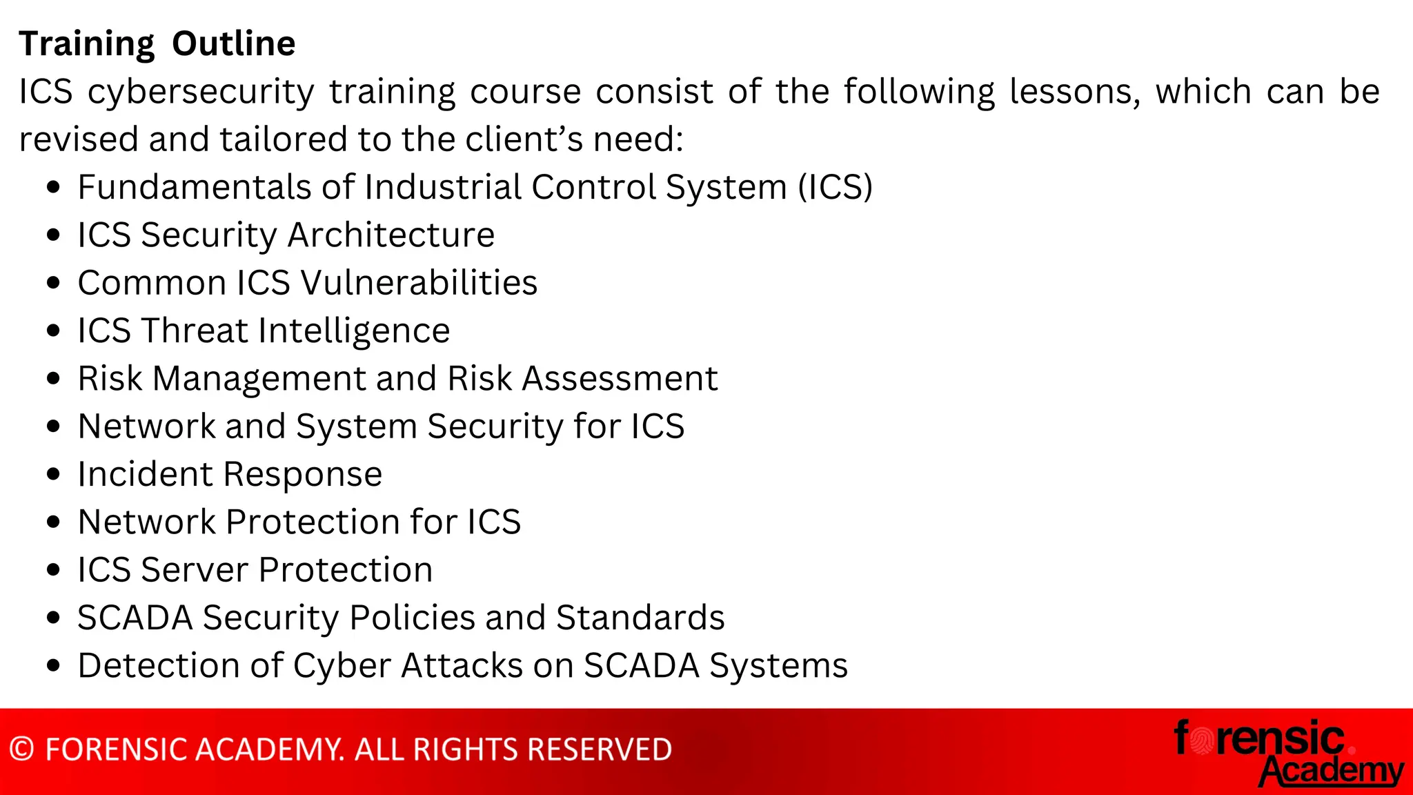 ICS (Industrial Control System) Cybersecurity Training | PDF